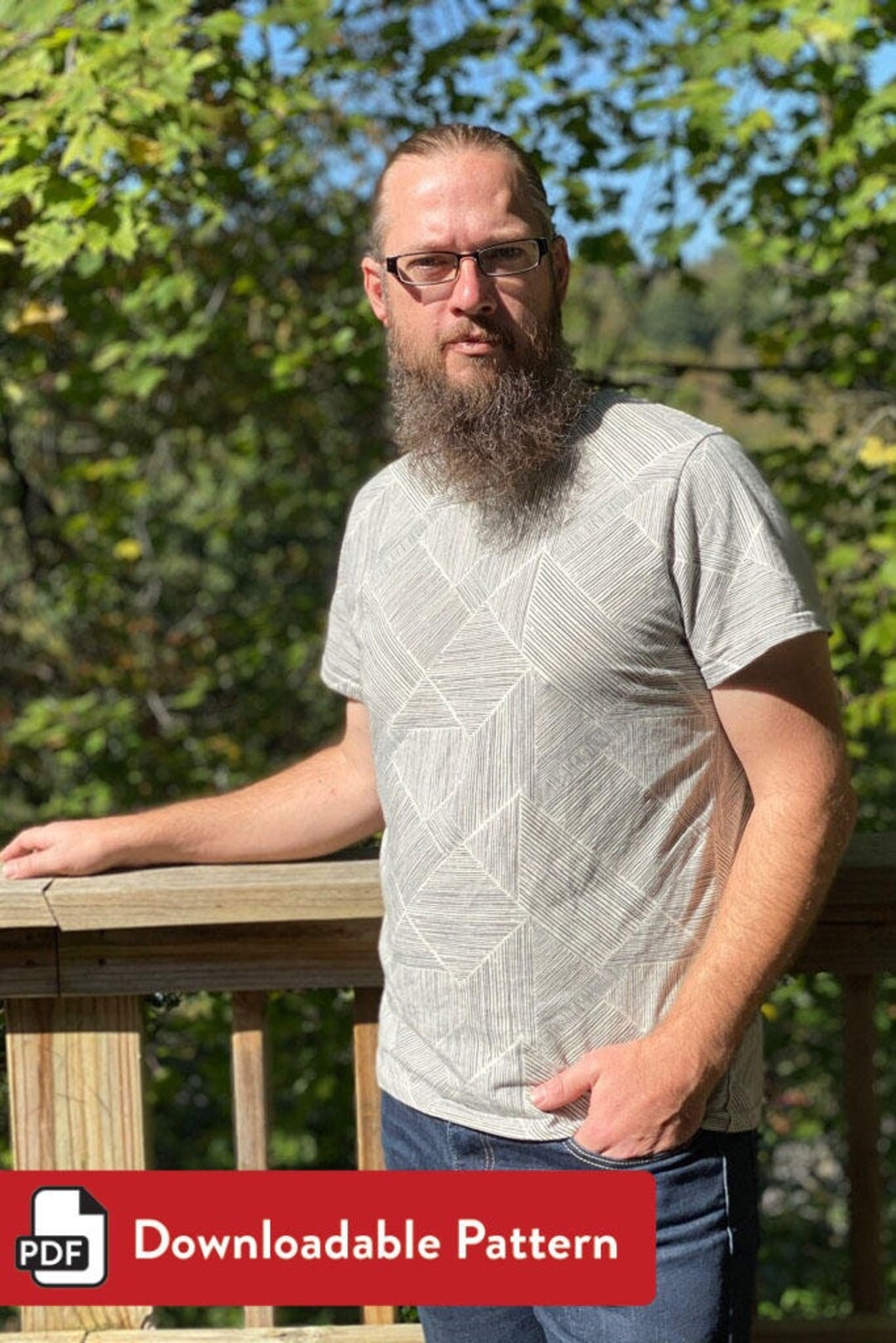 T-shirt PDF Sewing Pattern/men's Tee/stitchtee - Etsy