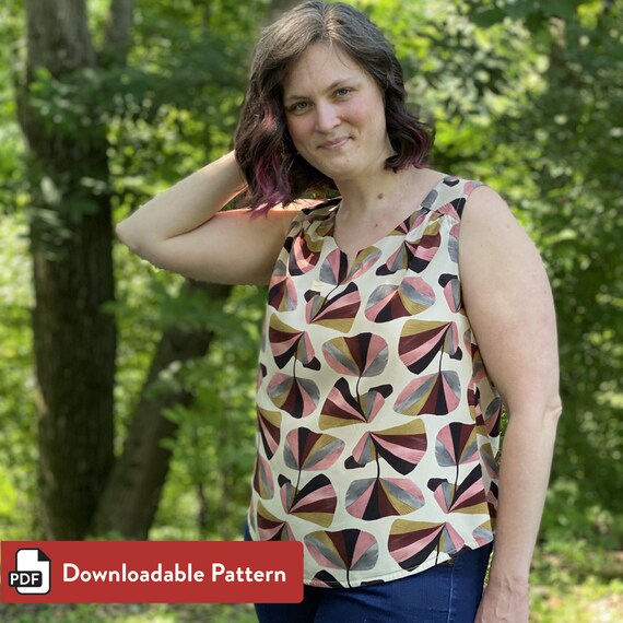 Mockingbird Top PDF Downloadable Sewing Pattern - Etsy