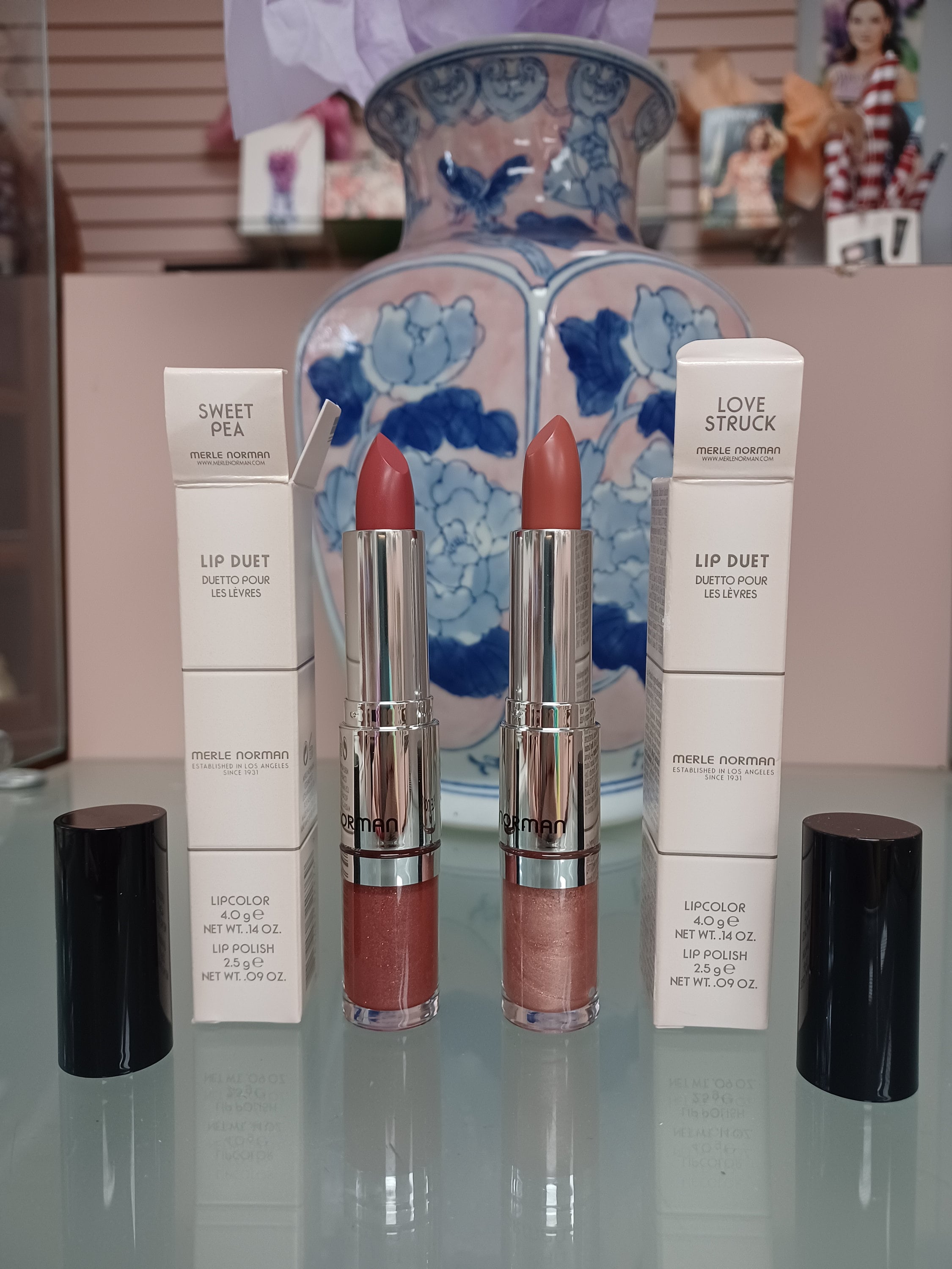 Merle Norman Luxiva Long Wear Lipstick Lip Gloss Duo - Etsy