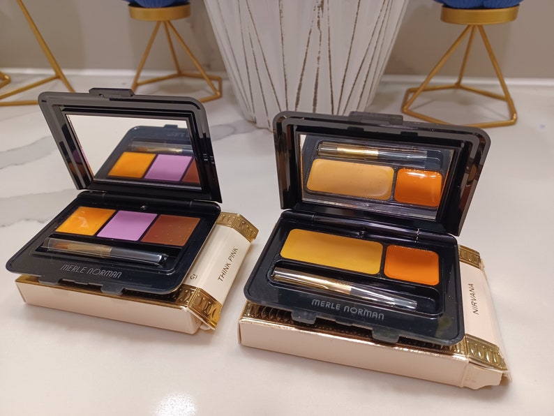 Merle Norman Cosmetics Creamy Liquid Lip Color Balm Gloss Compacts Trio ...