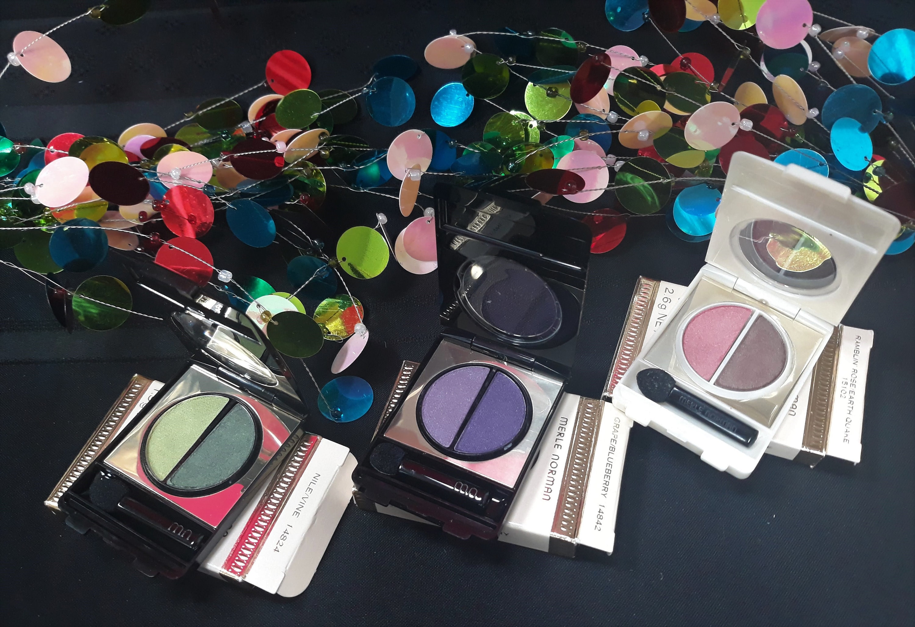 Merle Norman Cosmetics Luxiva Makeup Duo Eye Shadow Compacts 2 Shades ...