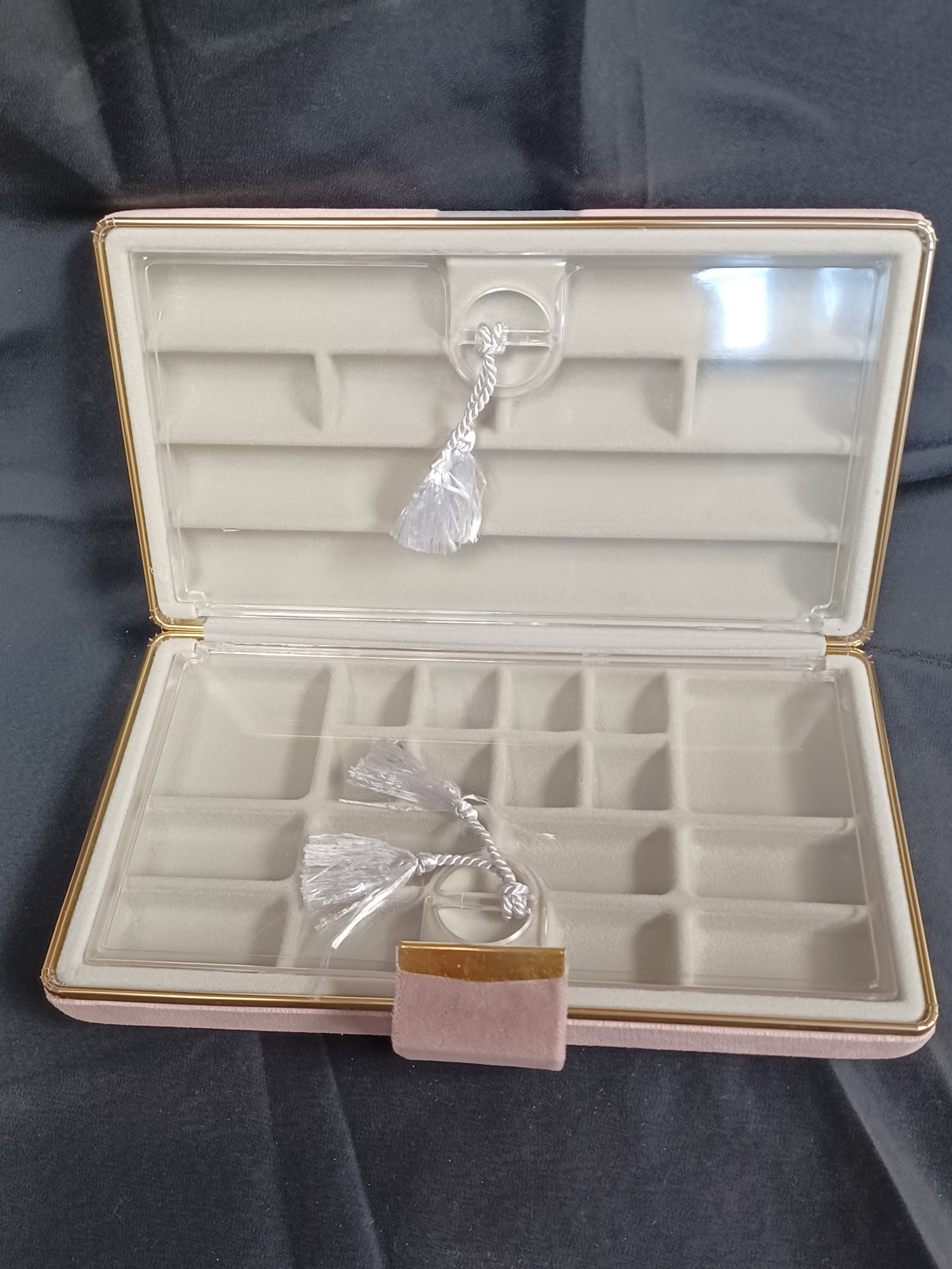 Merle Norman Mele Jewelry Box Hard Cases With Faux Velvet for - Etsy