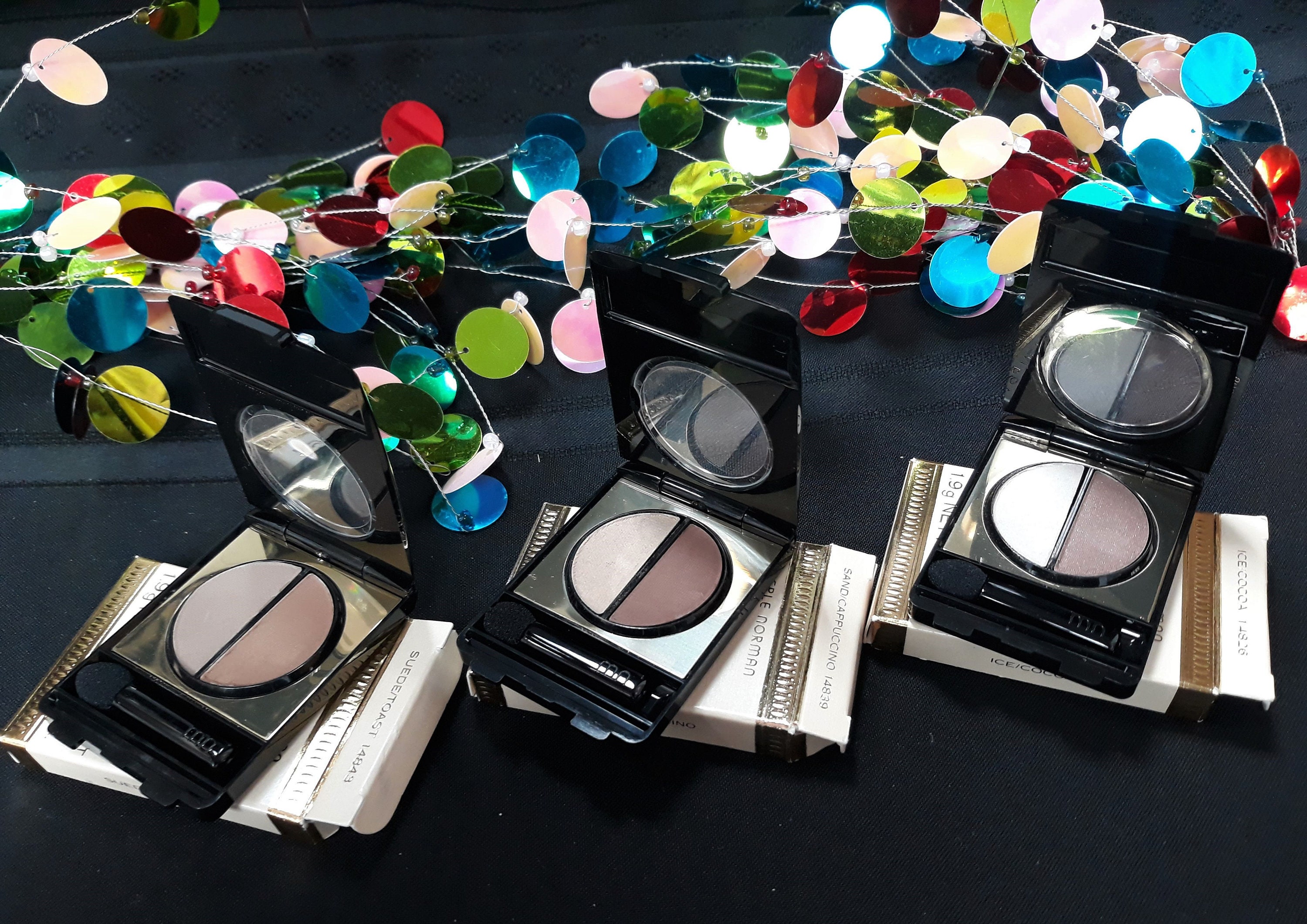 Merle Norman Cosmetics Luxiva Makeup Duo Eye Shadow Compacts 2 Shades ...