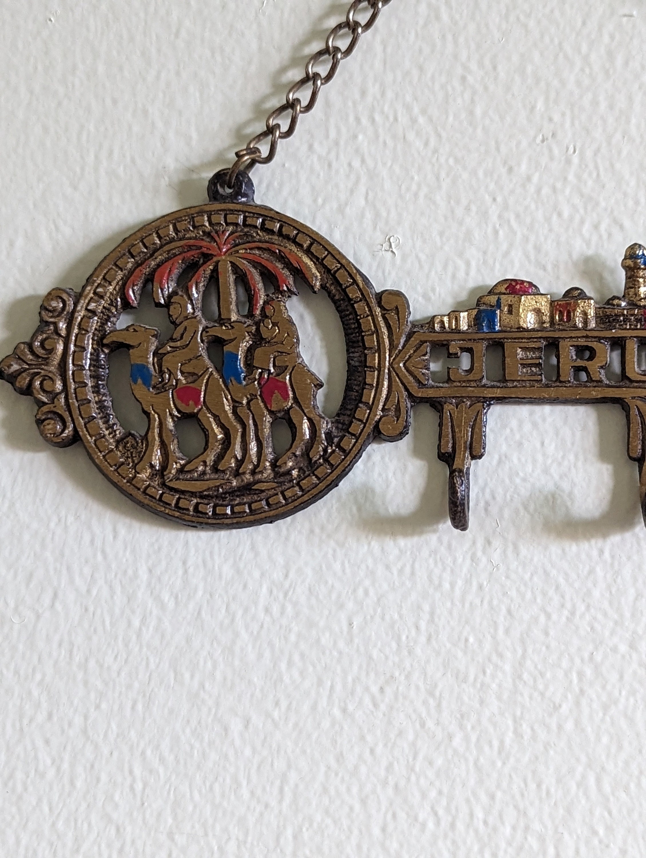 Vintage Jerusalem Key Hook. Vintage Wainberg Jerusalem 4 Hooks ...