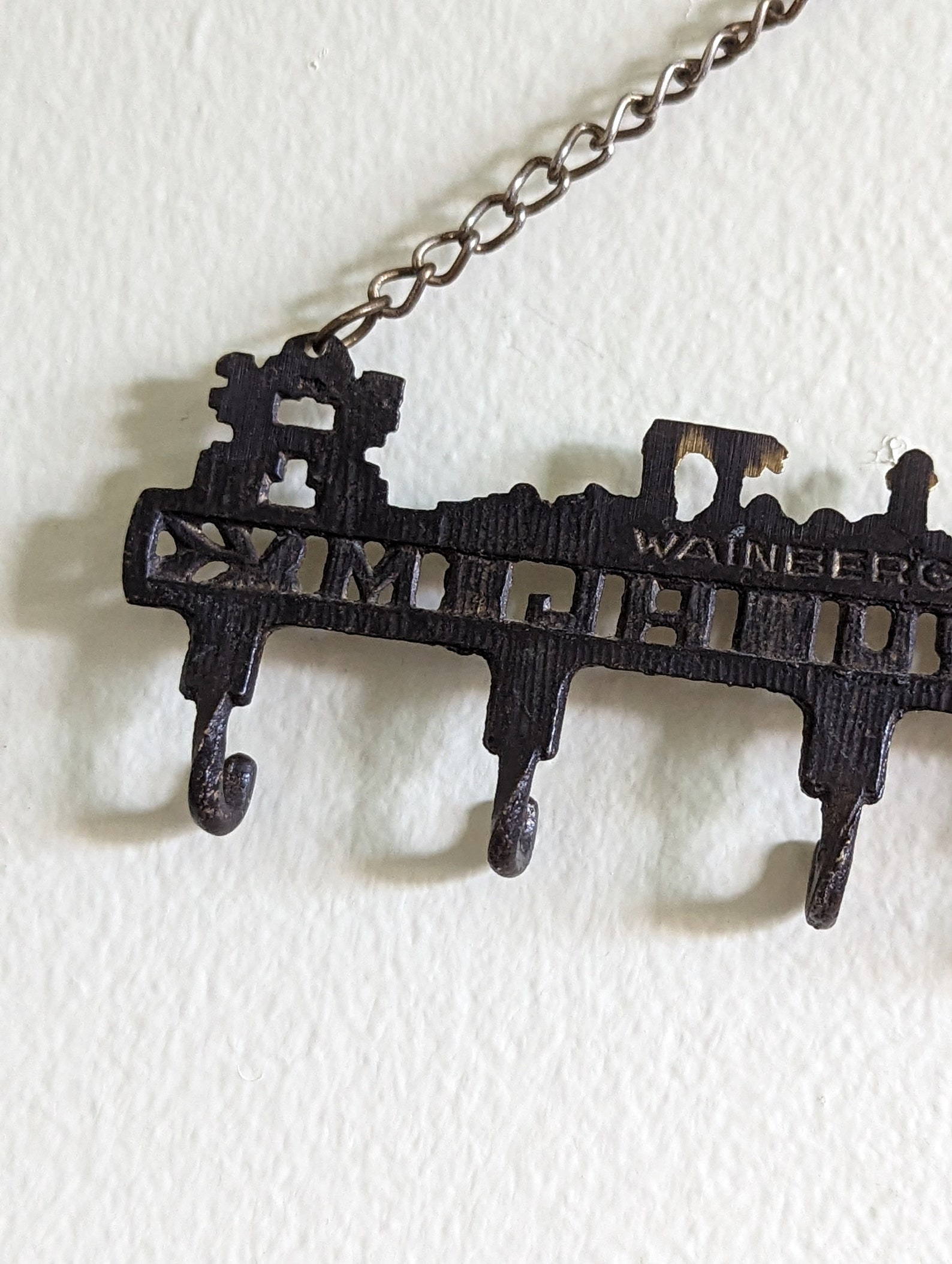 Vintage Jerusalem Key Hook. Vintage Wainberg Jerusalem 4 Hooks ...