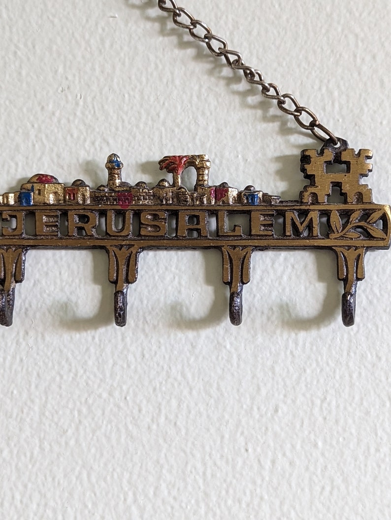 Vintage Jerusalem Key Hook. Vintage Wainberg Jerusalem 4 Hooks ...