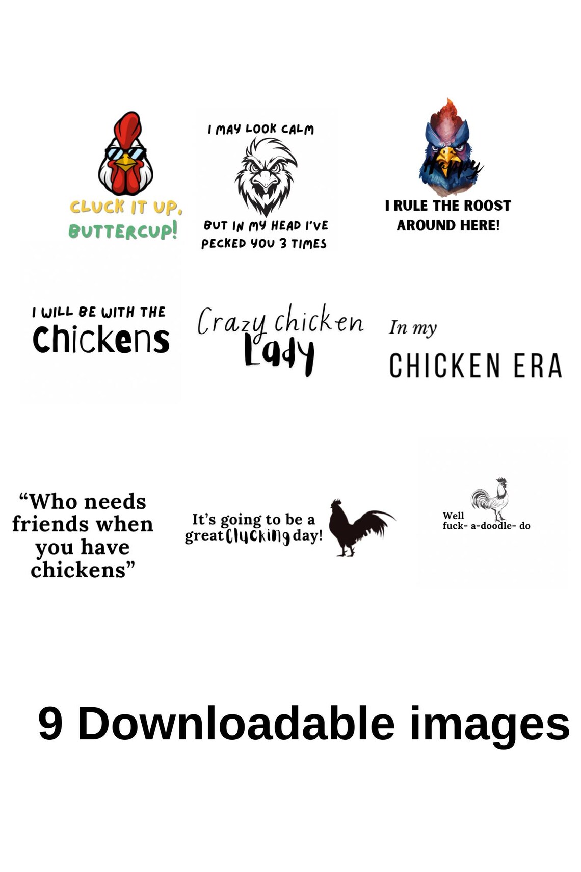 Downloadable Chicken/poultry Quotes Png - Etsy