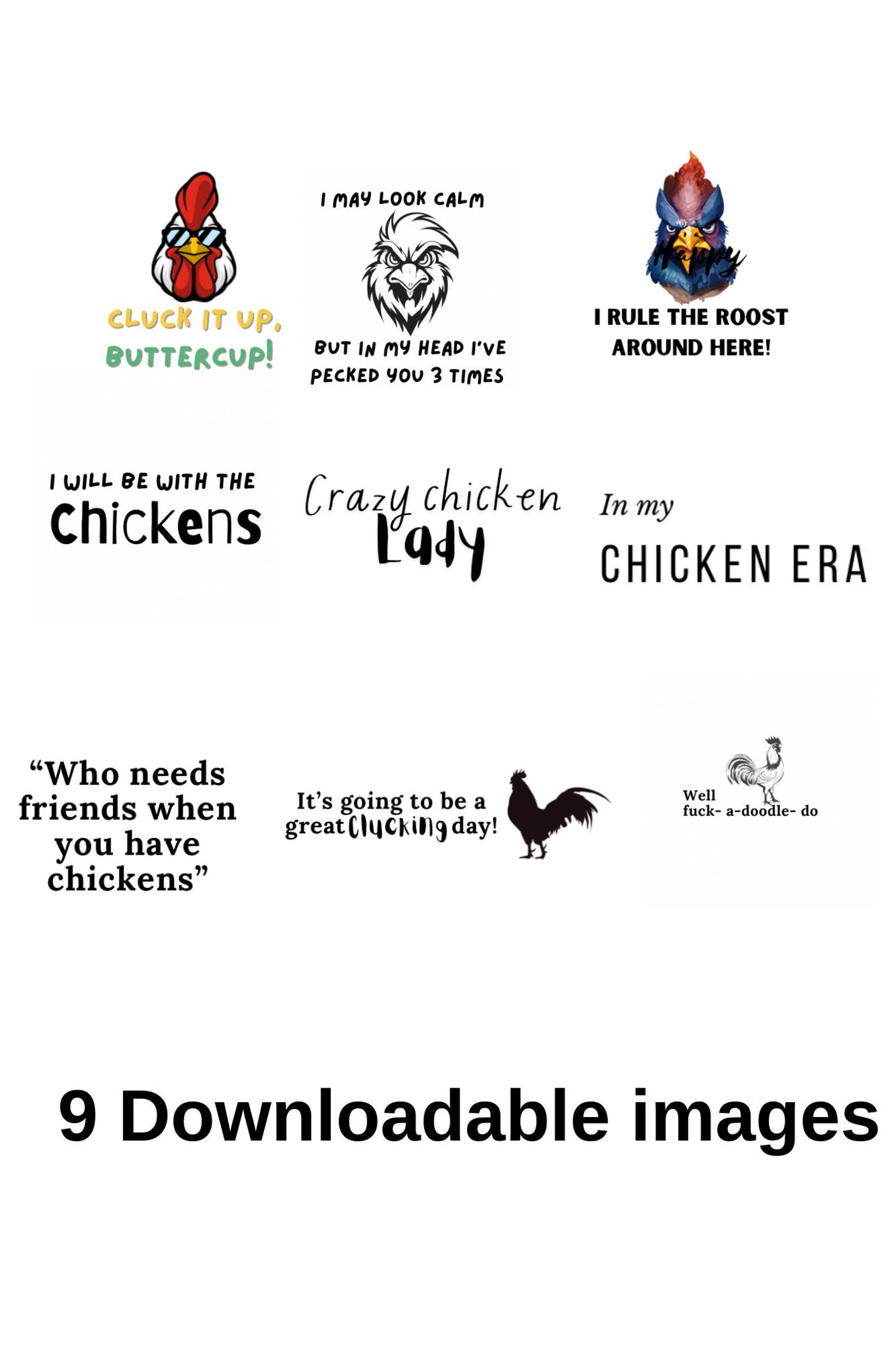 Downloadable Chicken/poultry Quotes Png - Etsy