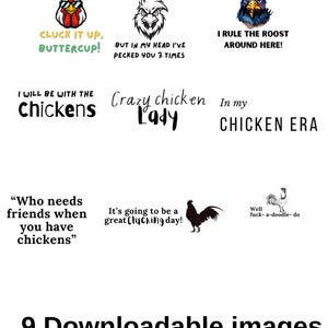 Downloadable Chicken/poultry Quotes Png - Etsy