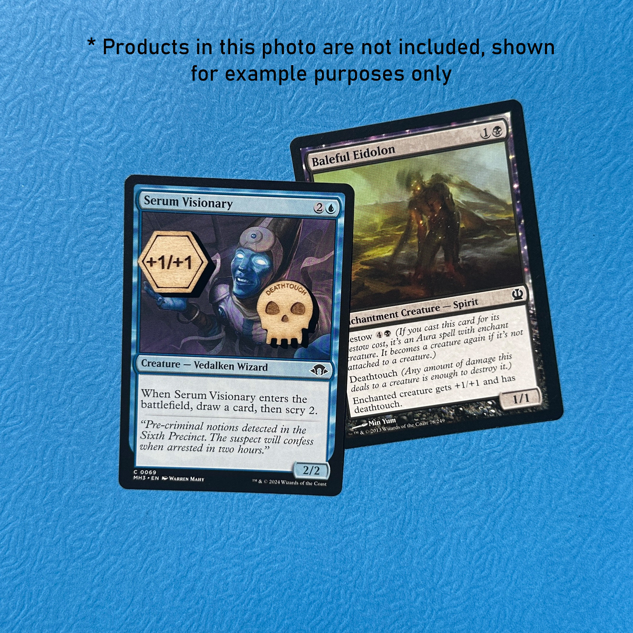 MTG -1/-1 - Magic the Gathering Counters - Custom Wood Laser Cut ...