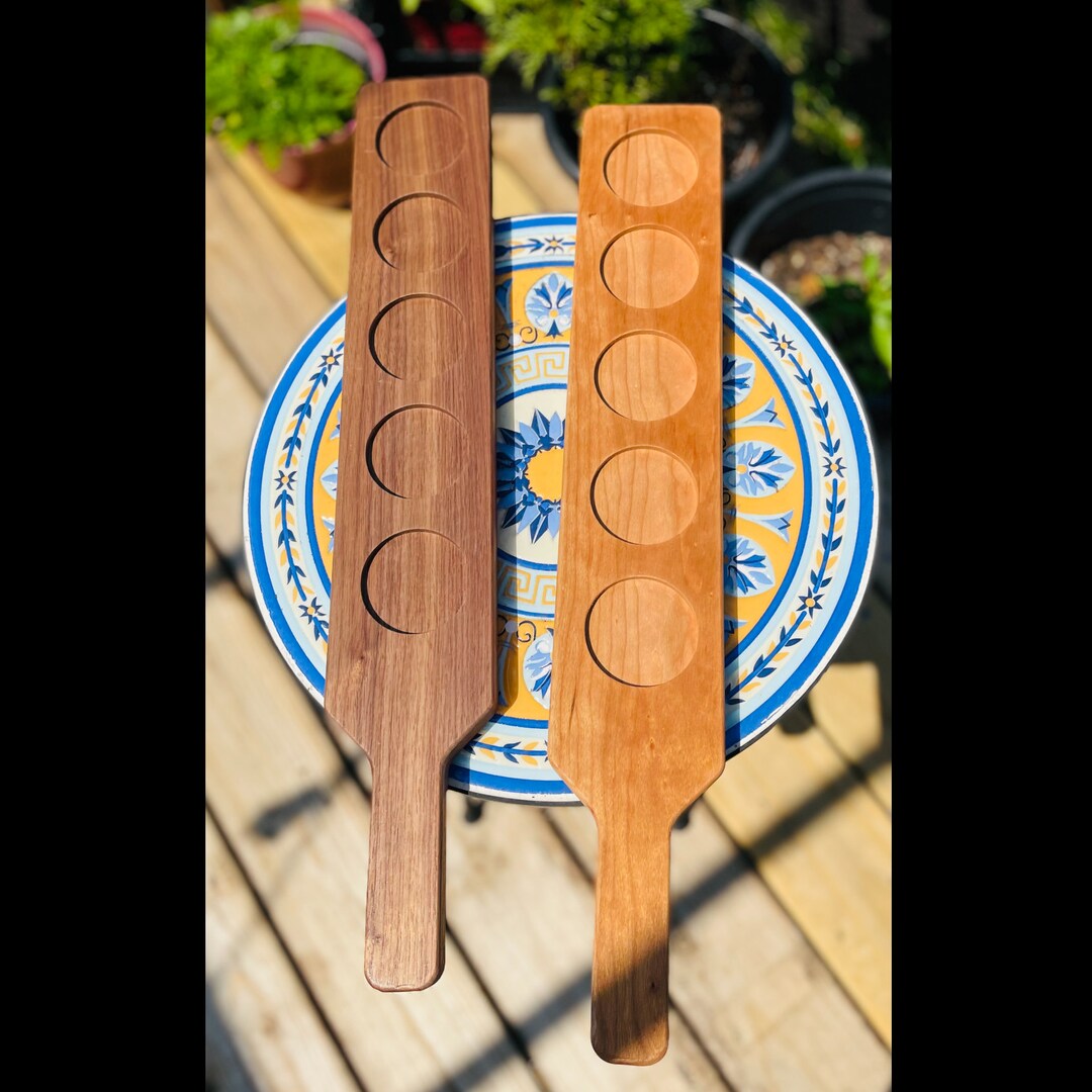 Flight Paddle Board Hardwood Boards for Serving Beer or Wine Flights - Etsy