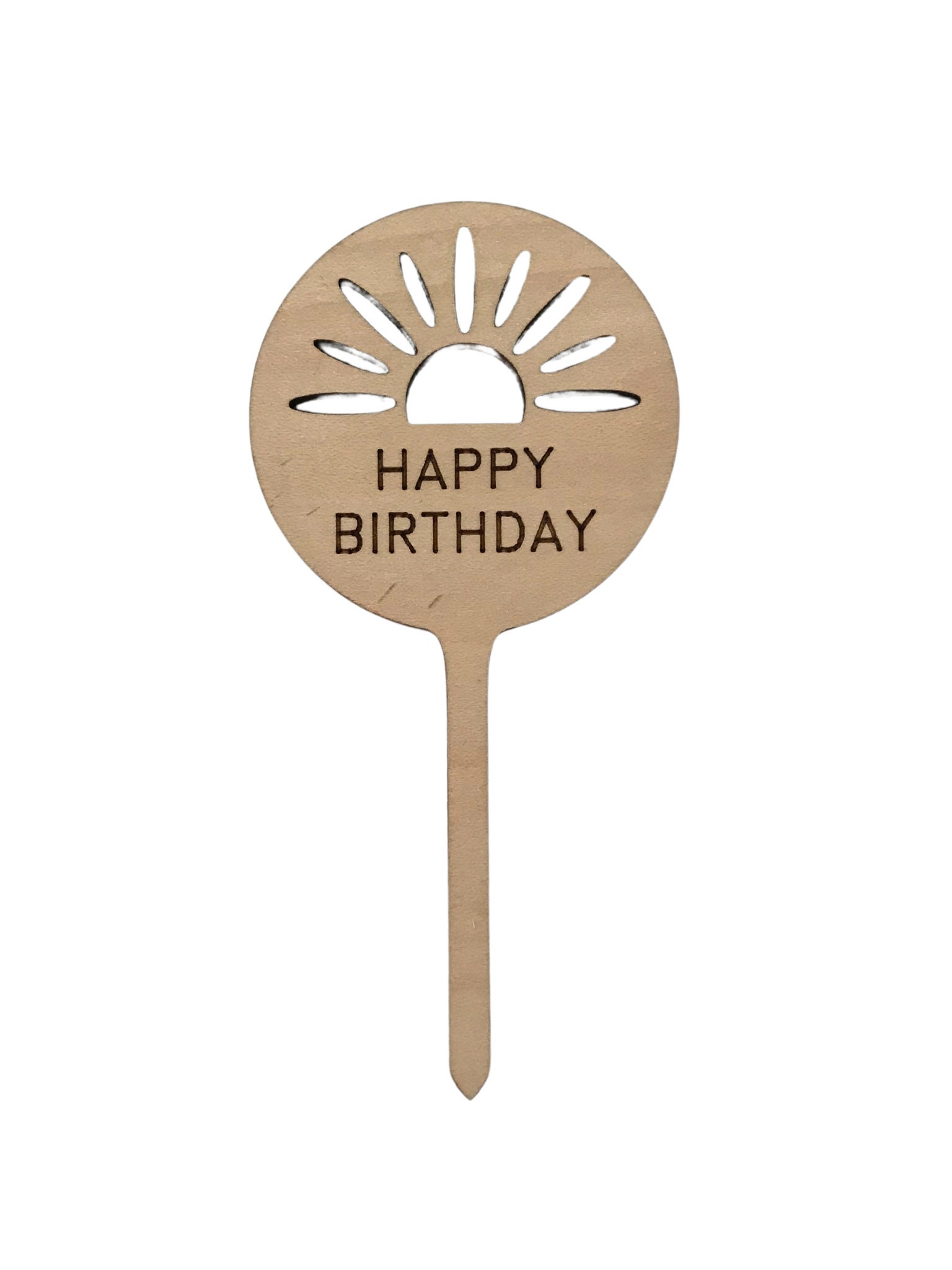 Thank You / Happy Birthday / Party Favors / Plant Stakes Wooden ...