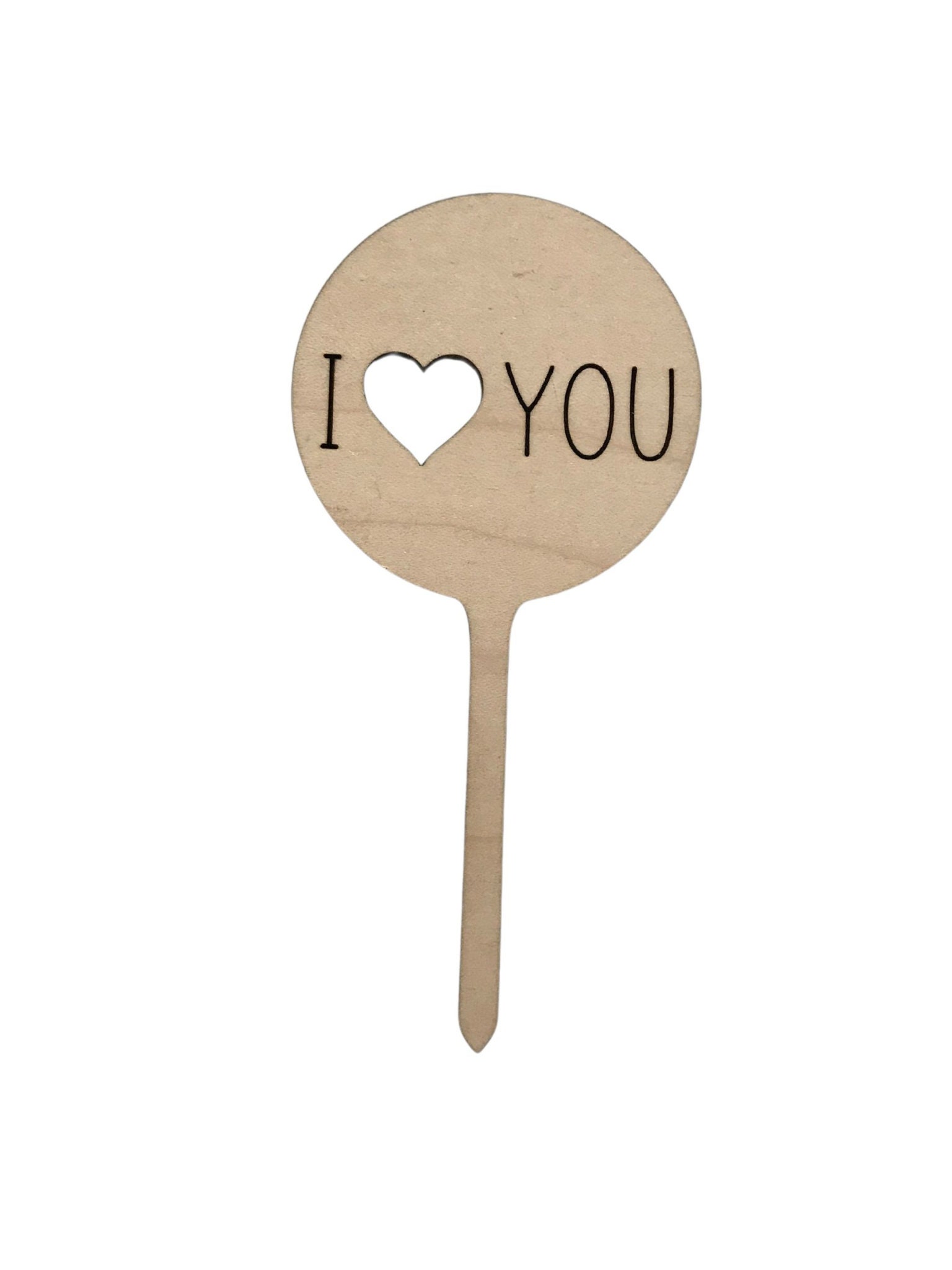 Thank You / Happy Birthday / Party Favors / Plant Stakes Wooden ...