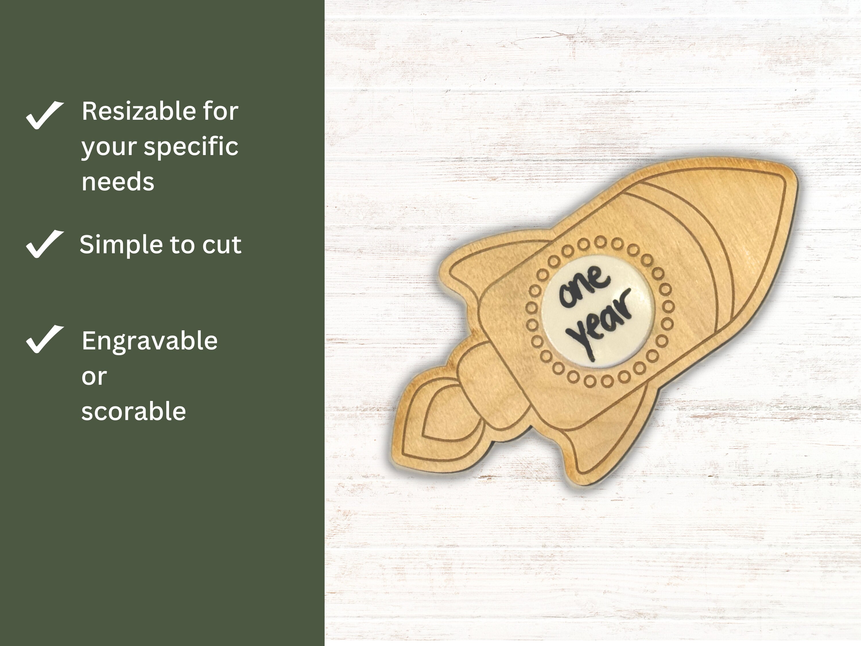 Rocket Ship Baby Milestone Marker Rocket Ship Photo Prop Digital File ...