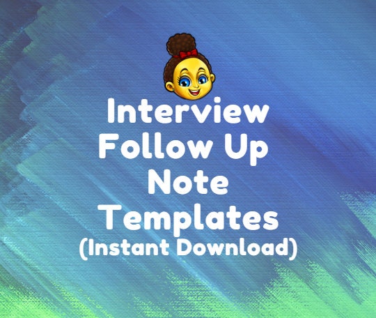 DIY: After an Interview Follow up Letter Templates (automatic Download ...