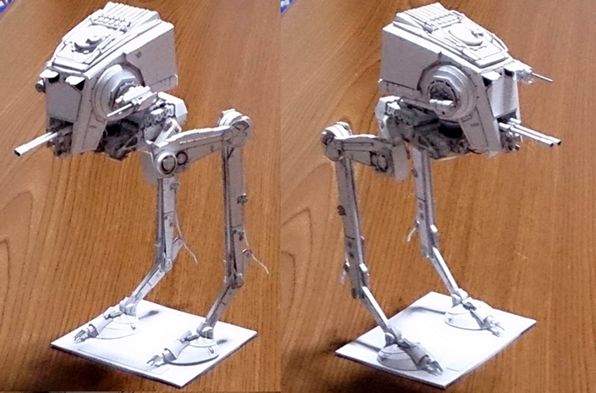 Exklusive AT-ST star wars papercraft, papercraft, rpg, papermodel, DIY ...