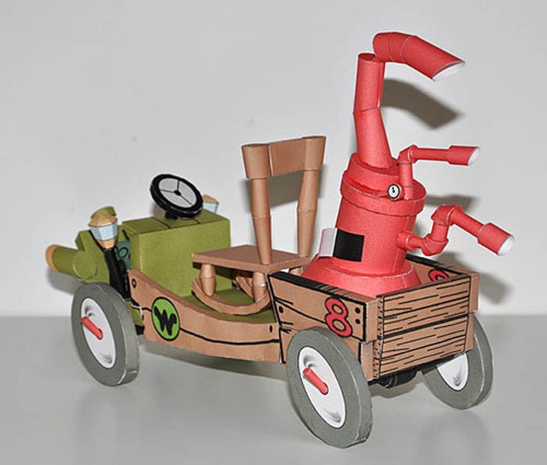 Wacky Races The Arkansas Chug-A-Bug papercraft PDF DIY - Etsy España