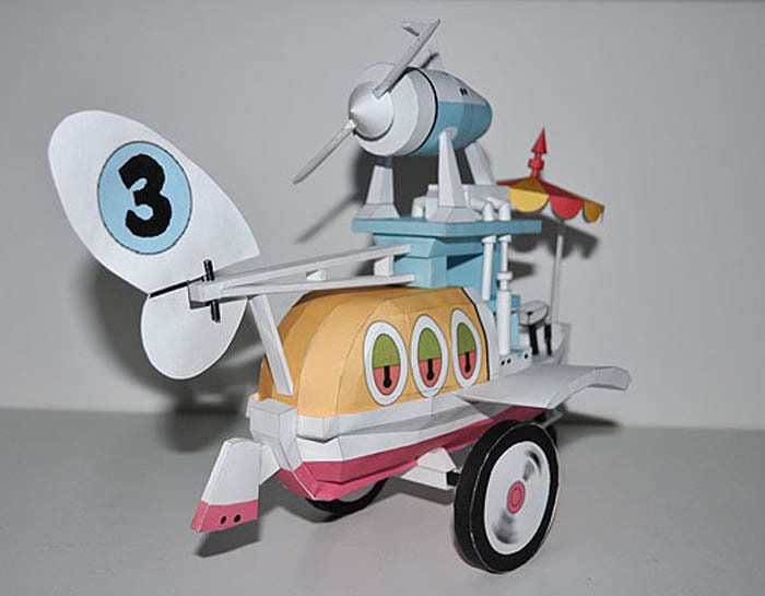 Wacky Races Convert-a-car Papercraft: DIY Cartoon Model (PDF) - Etsy