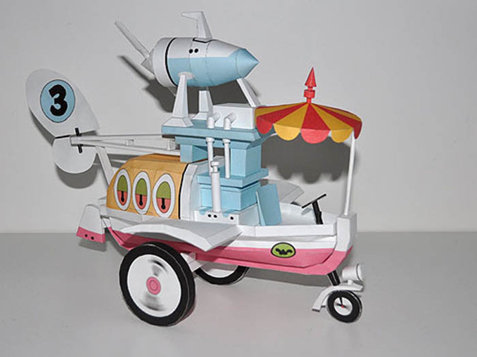 Wacky Races Convert-a-car Papercraft: DIY Cartoon Model (PDF) - Etsy