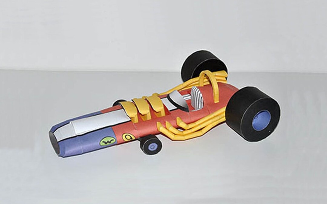 Wacky Races Turbo Terrific Papercraft: DIY Cartoon Car (PDF) - Etsy