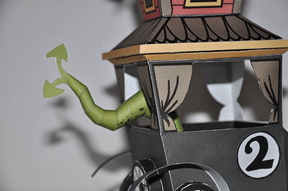 Wacky Races - Creepy Coupe - Papercraft - PDF - DIY - Hanna Barbera ...