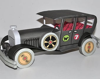 Wacky Races Bulletproof Bomb Papercraft PDF DIY - Etsy