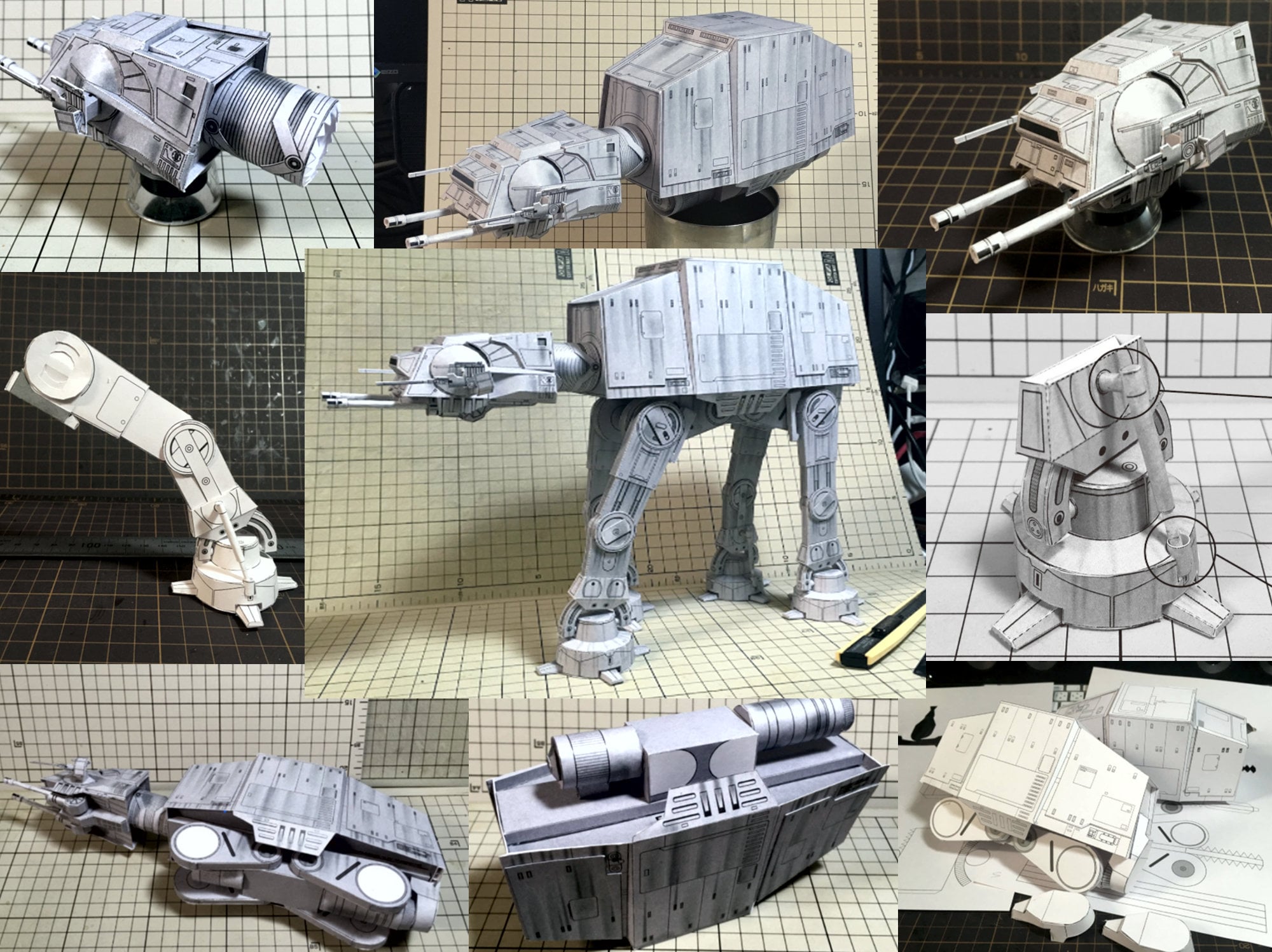 Exclusive! AT-AT Snow Walker, Star Wars, Darth Vader, Papercraft ...