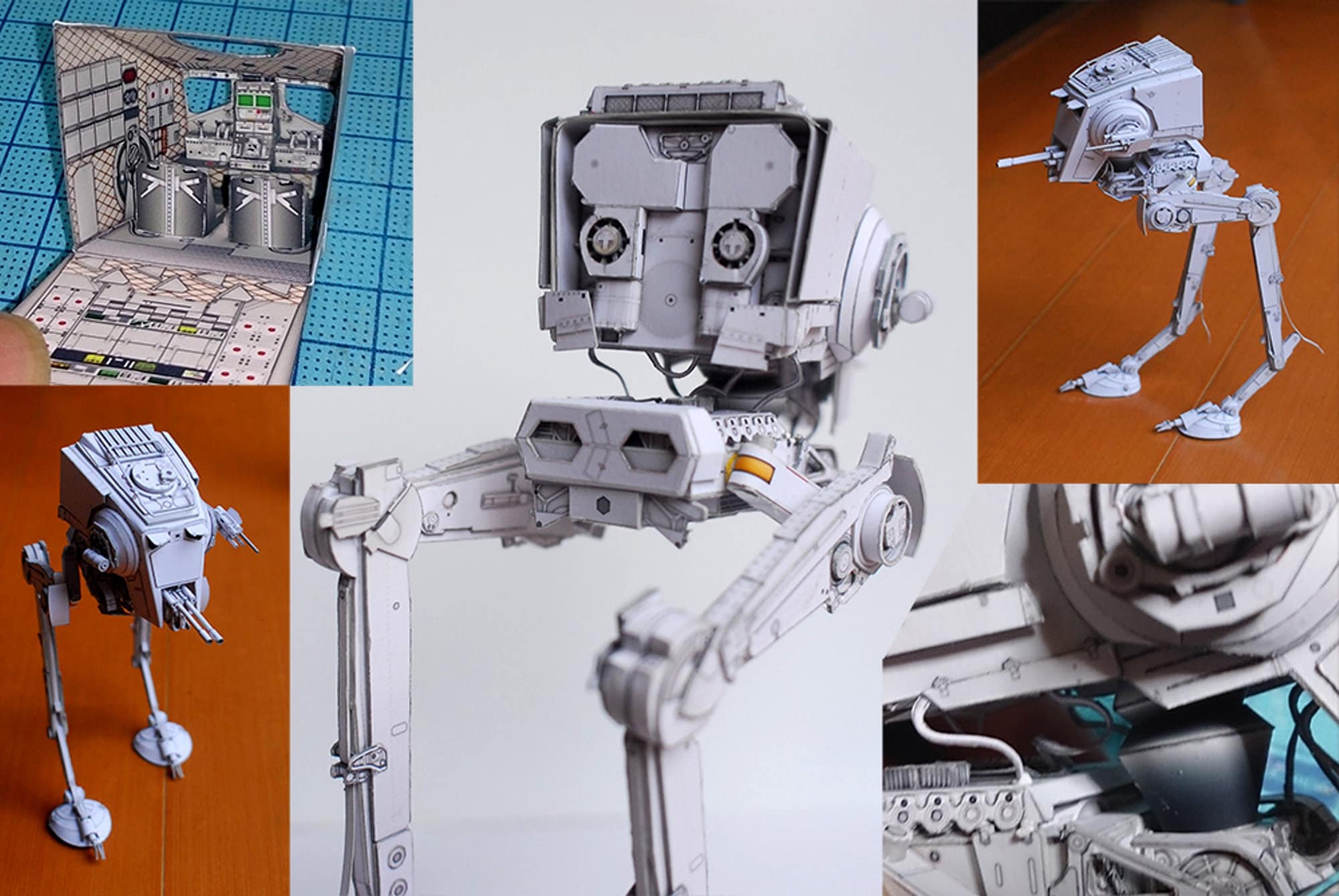 ¡Exclusivo! AT-ST star wars papercraft, papercraft, rpg, papermodel ...