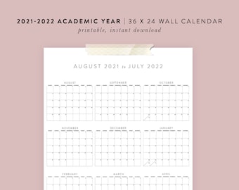 Academic Calendar | Etsy