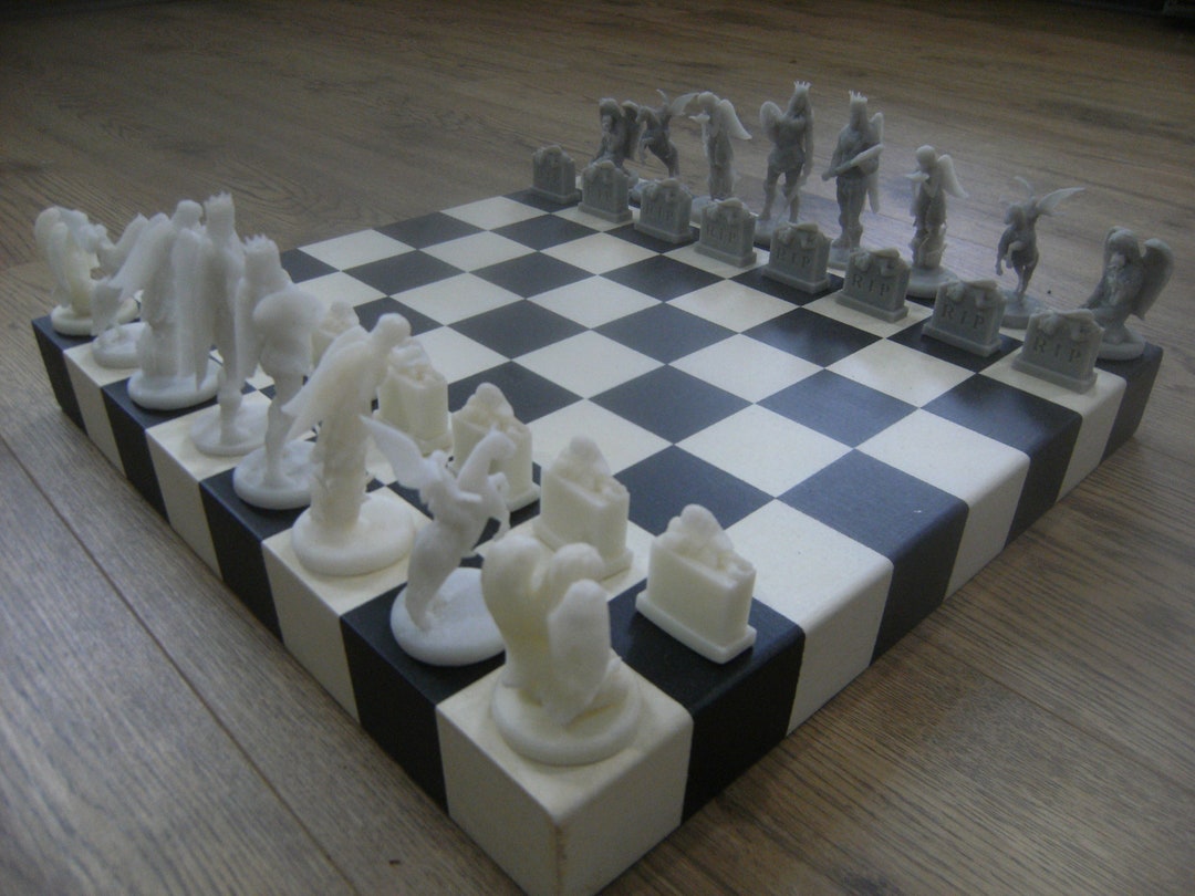 ANGELS CHESS SET and Board - Etsy
