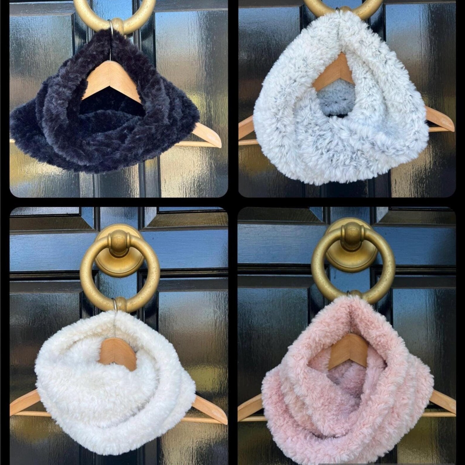 Faux Fur Cowl, Faux Fur Infinity Scarf, Fluffy Winter Scarf, Birthday ...