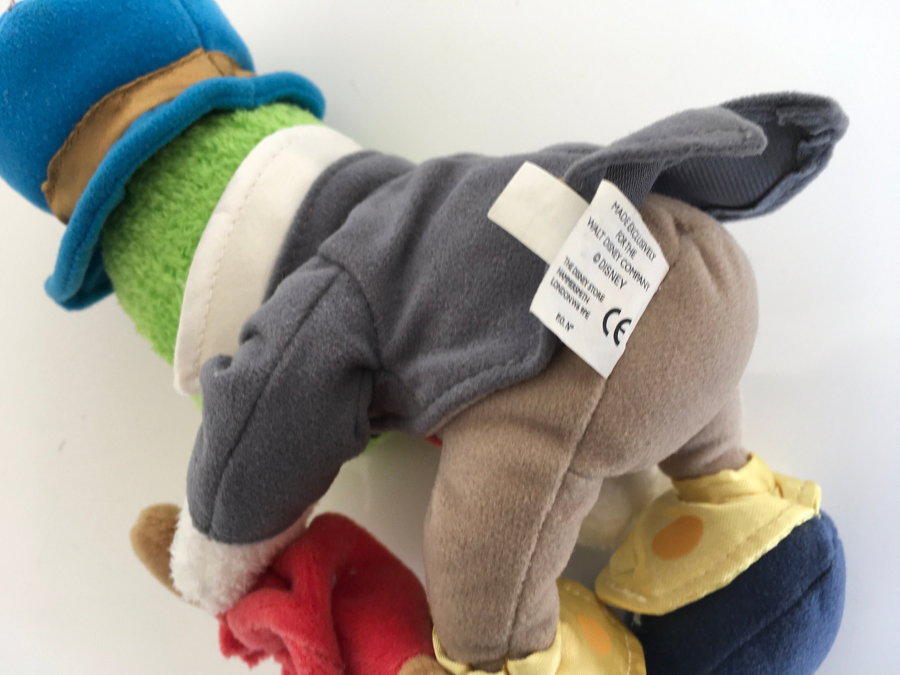 Plush Jiminy Cricket Disney Store London Pinocchio Umbrella Red 22 Cm ...