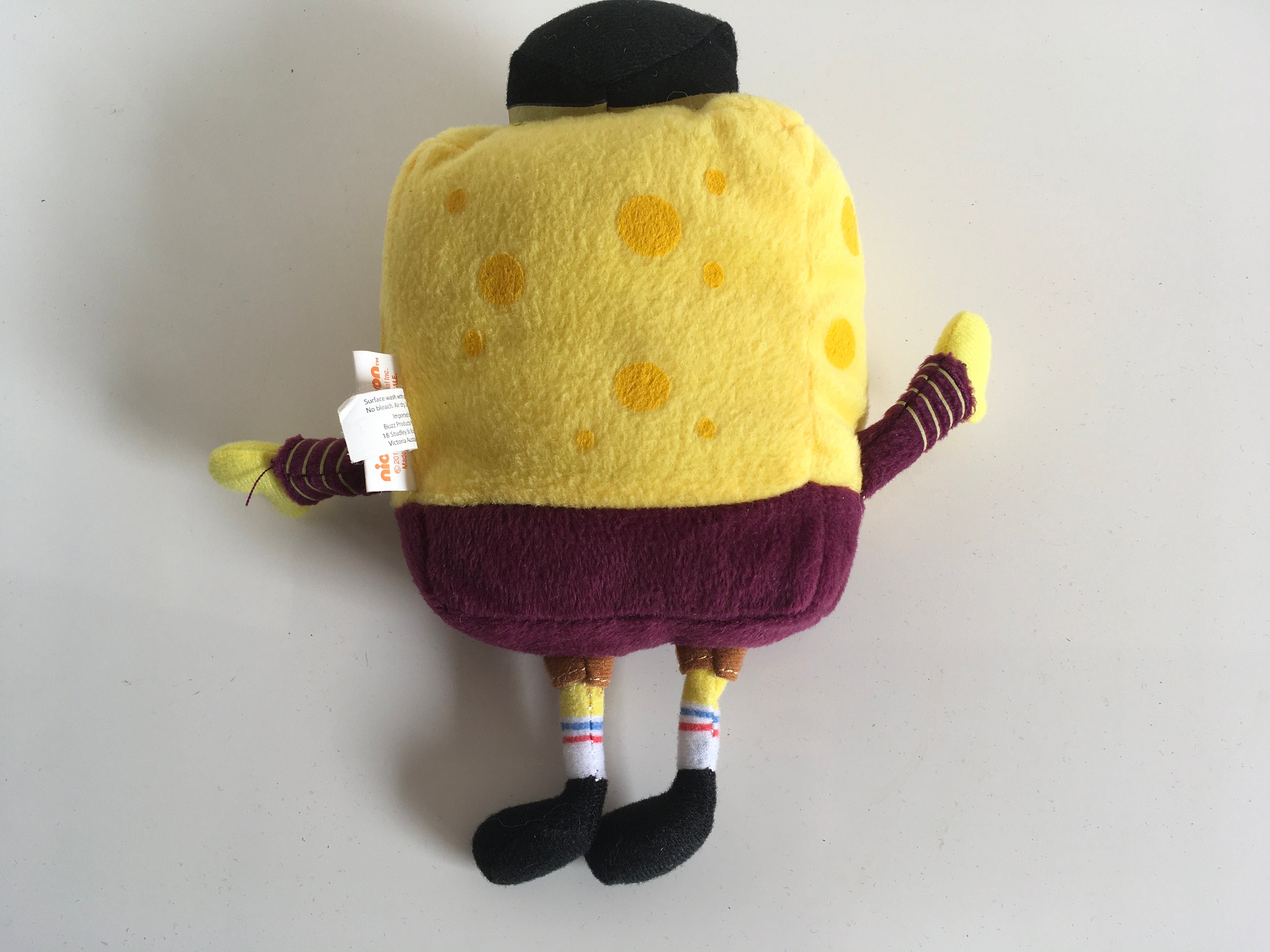 Spongebob Plush Toy Stuffed Pilot Qatar Airlines 2012 Nickoledon 23 Cm ...