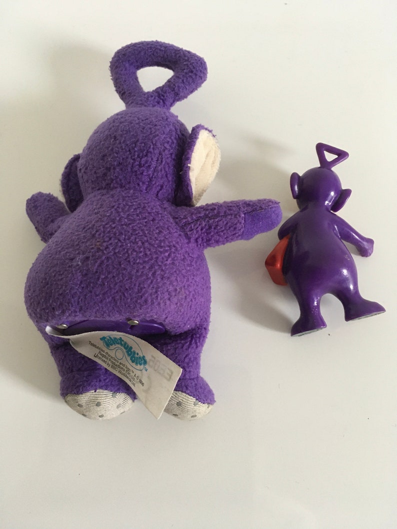 Set of 2 Teletubbies Tinky Winky Purple ( 1 Plush Vintage 1996 Talking ...