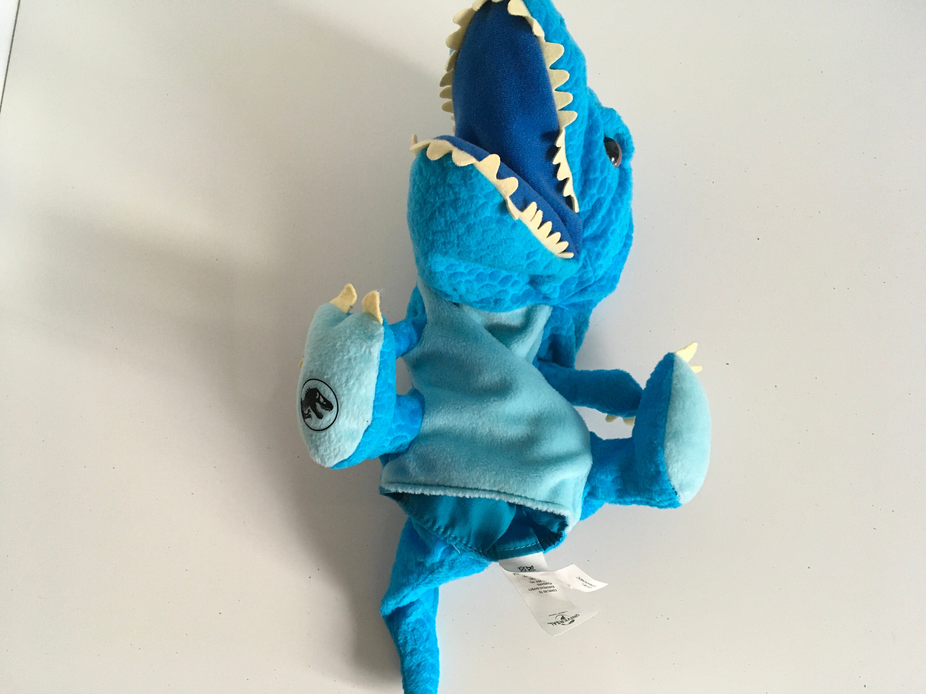 Plush Puppet Dinosaure Jurassic World Raptor Blue 25 Cm Very Good ...