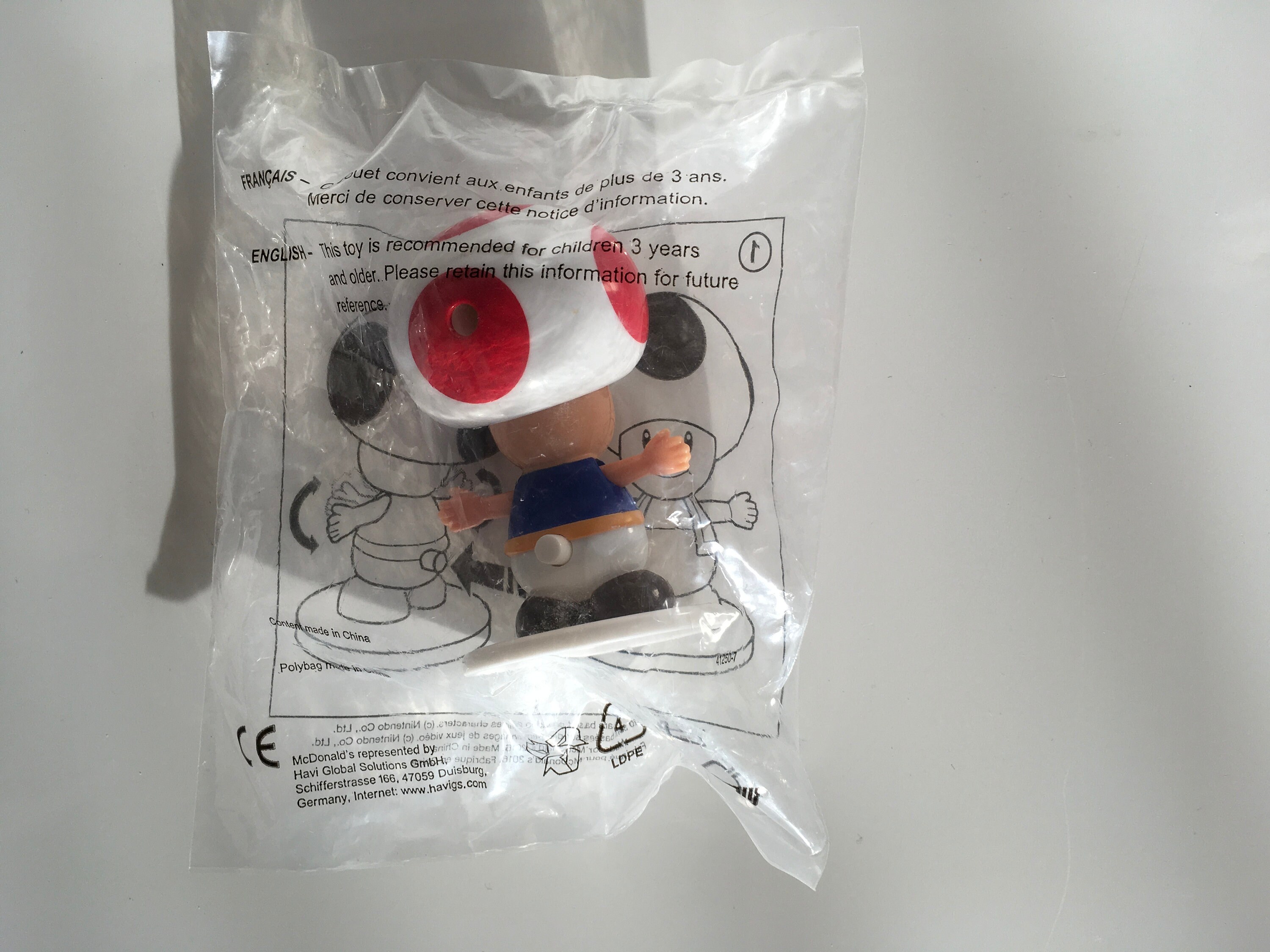 Super Mario Happy Meal Toys Macdonald’s TOAD 2016 New in the Bag - Etsy