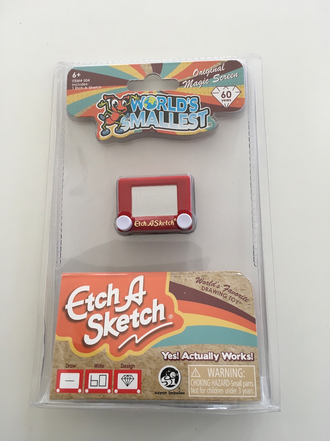 World’s Smallest Etch A Sketch Miniature Drawing Retro Novelty Gift New ...