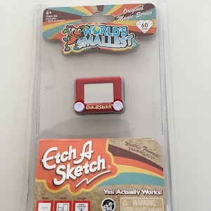 World’s Smallest Etch A Sketch Miniature Drawing Retro Novelty Gift New ...