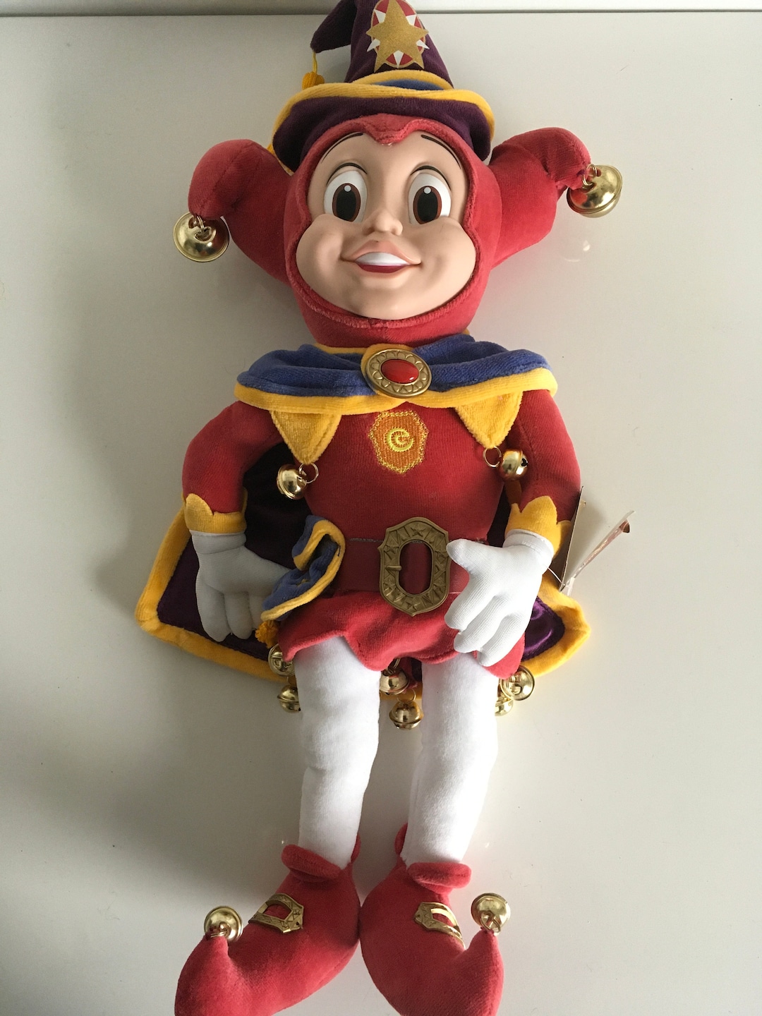 Vintage Pardoes Efteling Netherlands Mascot Rubber Face Jester Doll 23 ...