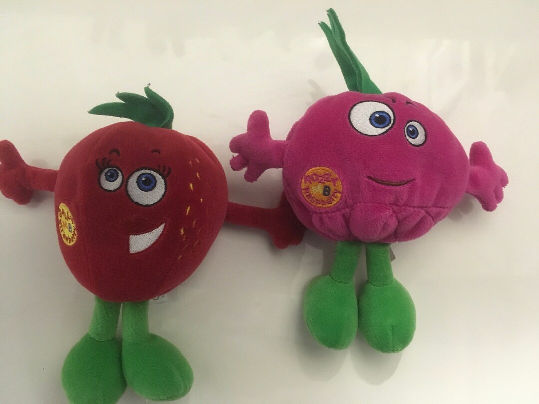 Set of 2 Nestle Munch Bunch Plush Fruit Bundle Sally and Rozzy - Etsy