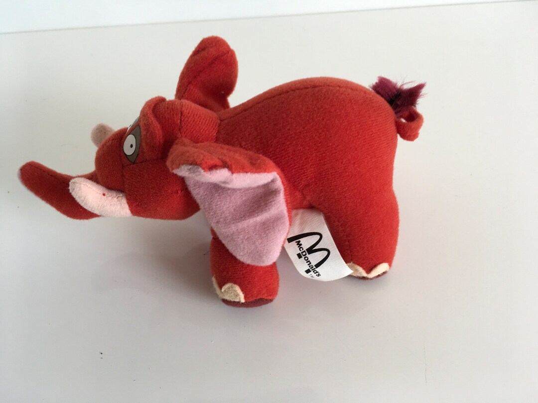 Mc Donalds Toy Plush Elephant Tantor Disney Tarzan 2000 Good - Etsy
