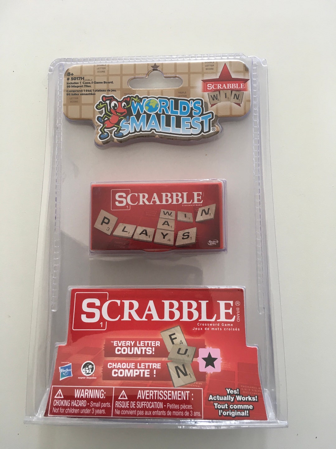 Worlds Smallest Scrabble Board Game Miniature New in Package - Etsy
