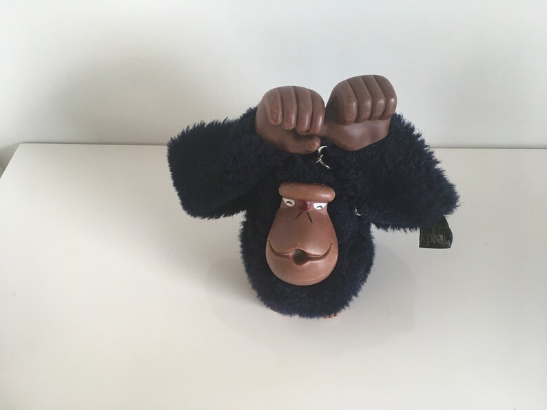 Kipling Monkey Key Ring Navy Blue Plush Collector XXL Unfolded Arms 45 ...