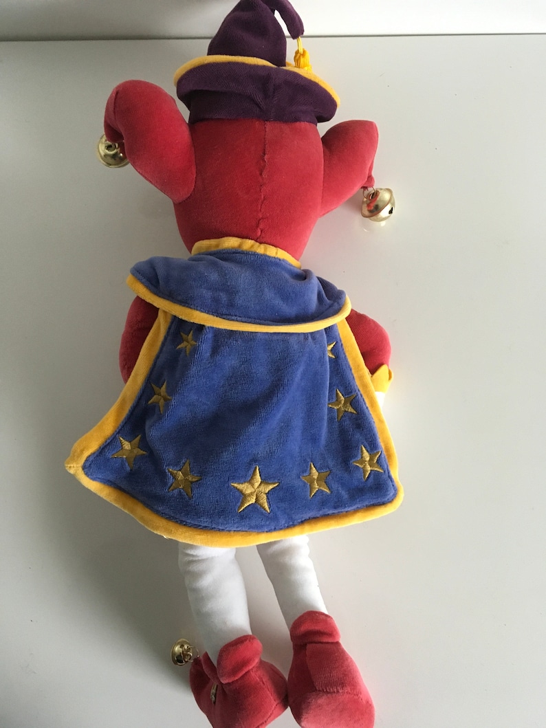 Vintage Pardoes Efteling Netherlands Mascot Rubber Face Jester Doll 23 ...