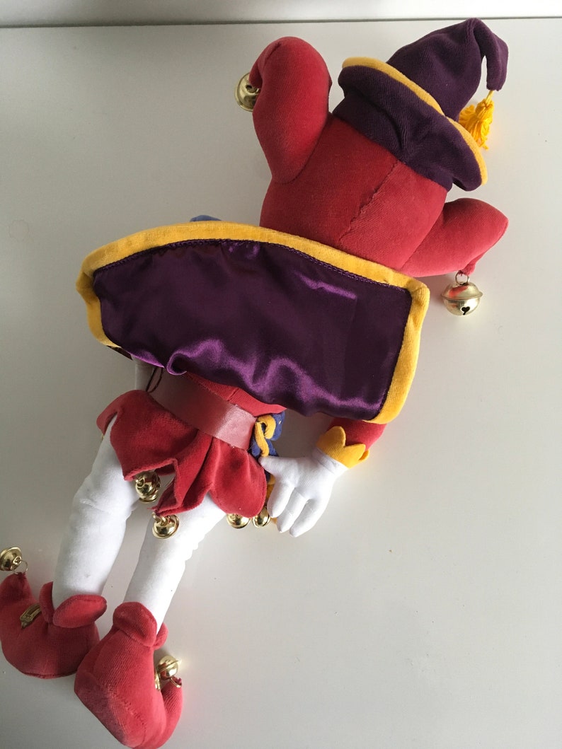 Vintage Pardoes Efteling Netherlands Mascot Rubber Face Jester Doll 23 ...