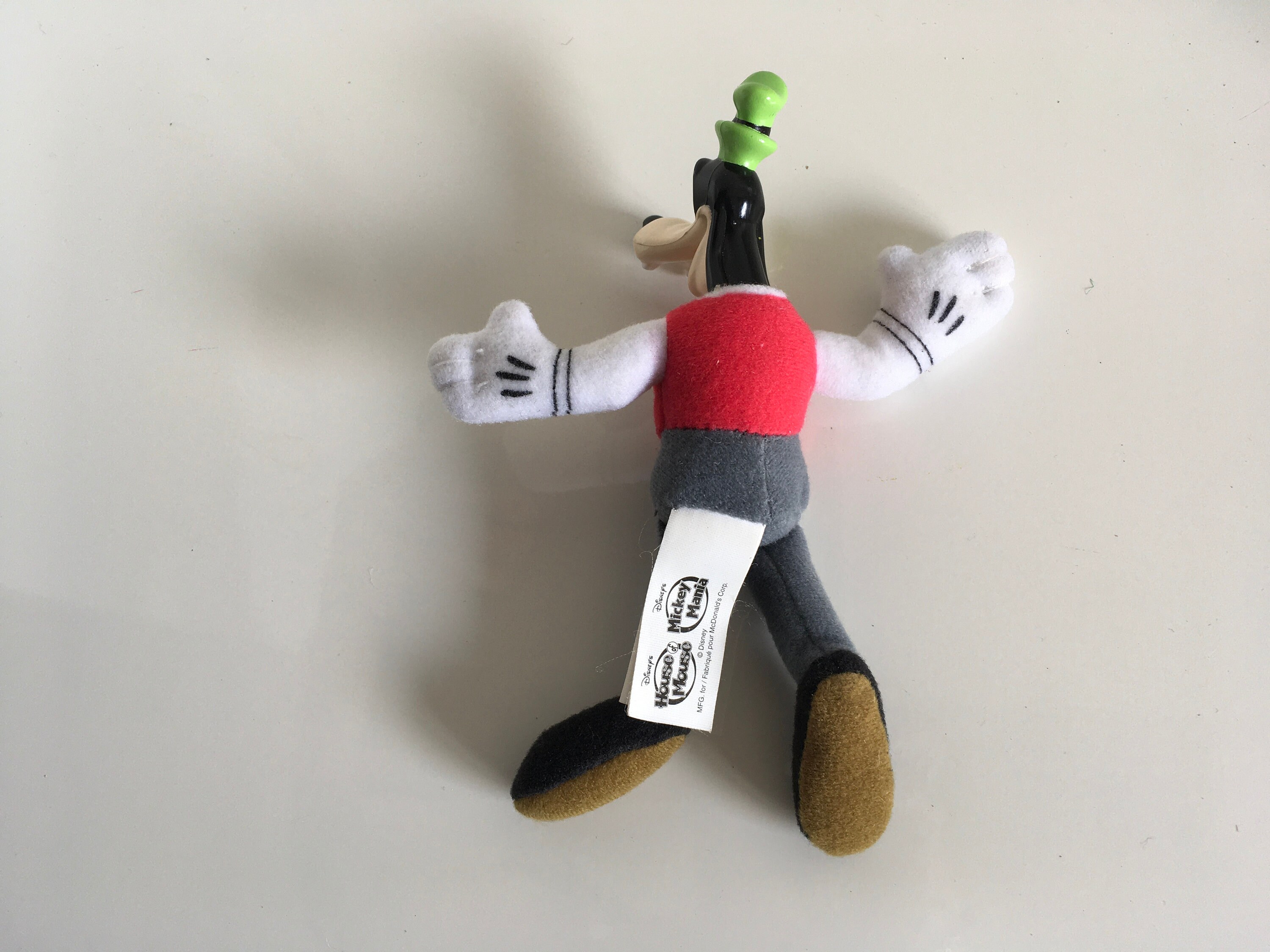 Disney Goofy Mc Donalds House of Mouse Happy Meal Plush Toy Plastic ...