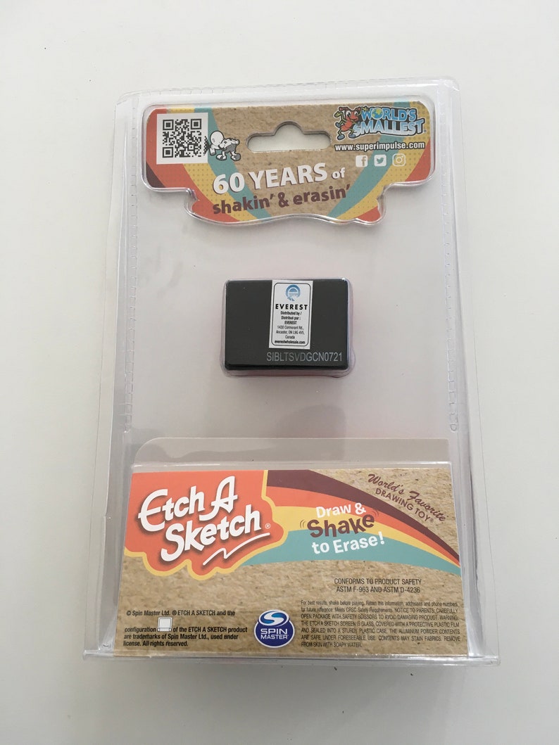 World’s Smallest Etch A Sketch Miniature Drawing Retro Novelty Gift New ...