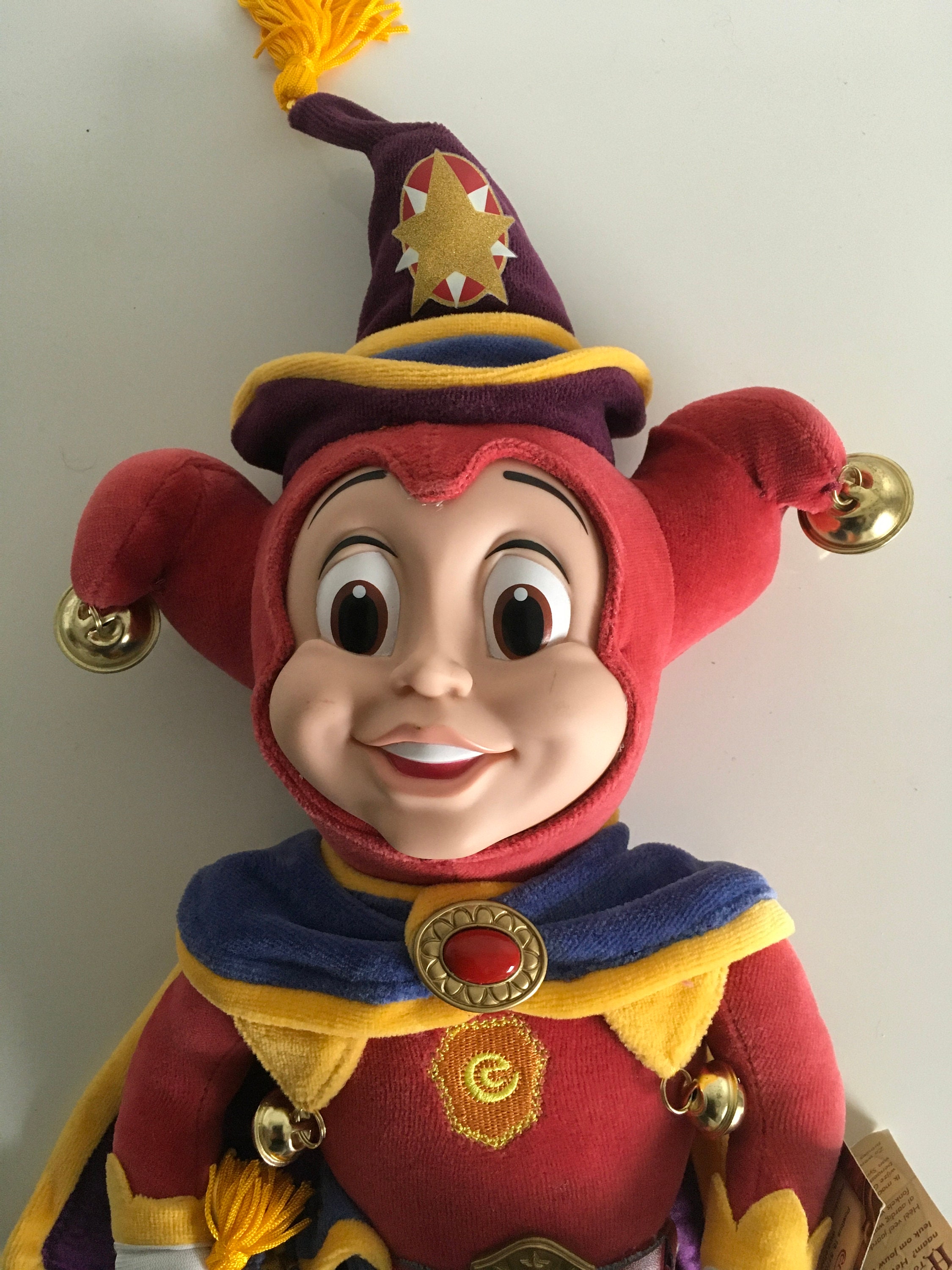 Vintage Pardoes Efteling Netherlands Mascot Rubber Face Jester Doll 23 ...