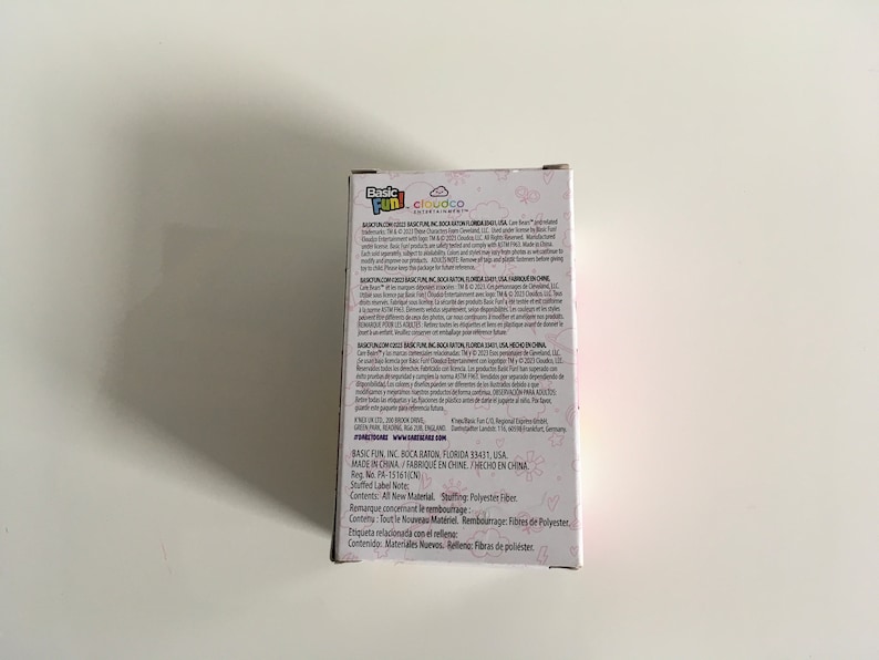 Care Bears Mini Plush in the Box New Cheer Bear Rose Micro Plush 7 Cm ...