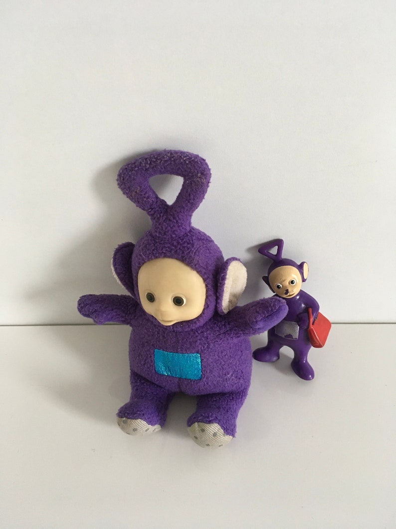 Set of 2 Teletubbies Tinky Winky Purple ( 1 Plush Vintage 1996 Talking ...